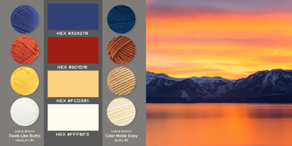 Winter Seaside - A Crochet Yarn Color Palette Collection