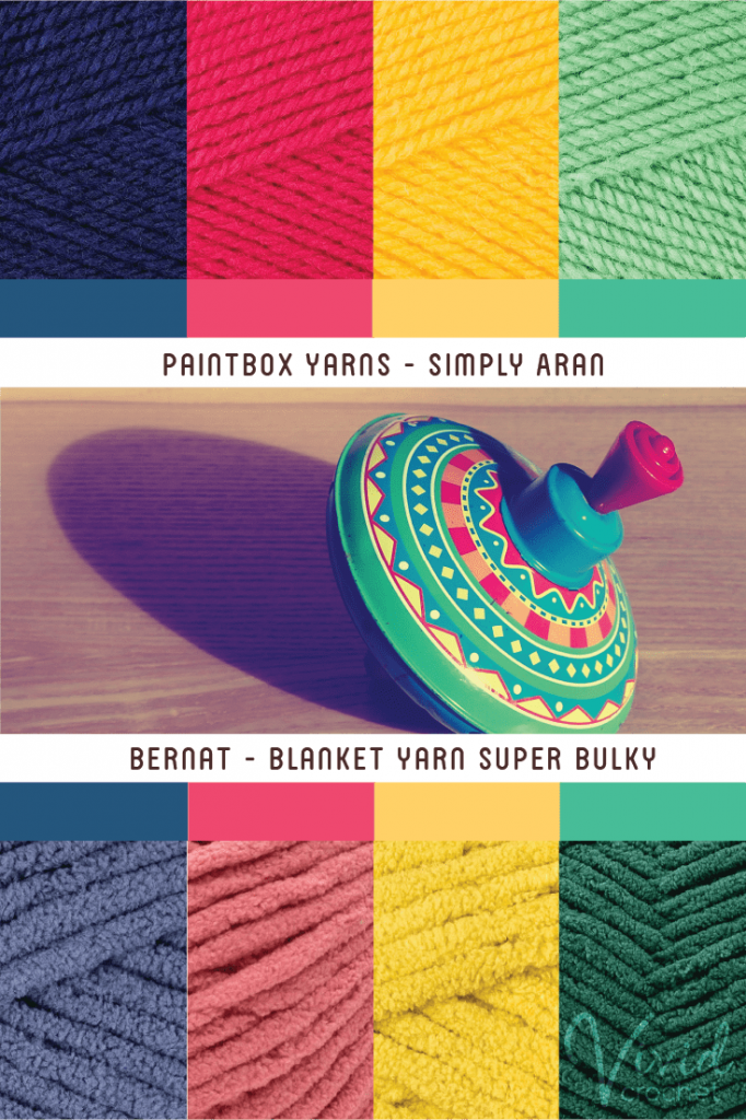 Vivid Crochet | Tin Toy Yarn Color Palette Collection