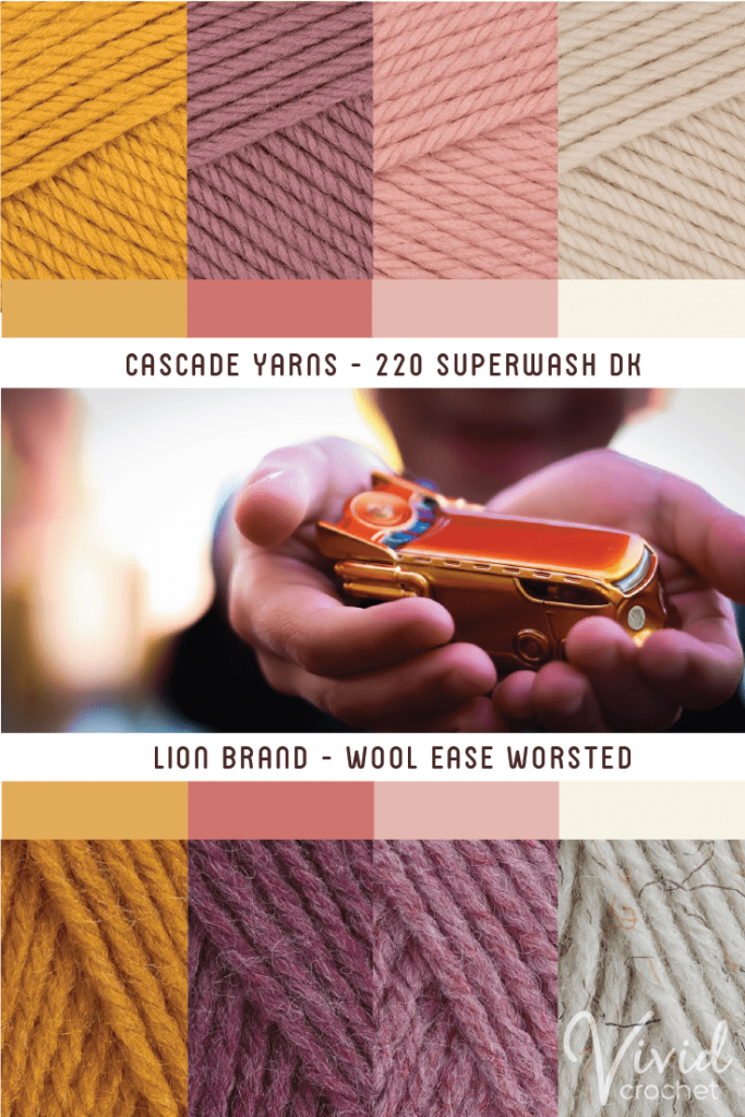 Vivid Crochet | Tin Toy Yarn Color Palette Collection
