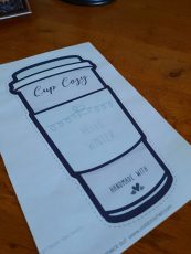 FREE PRINTABLE Handmade Cup Cozy Display